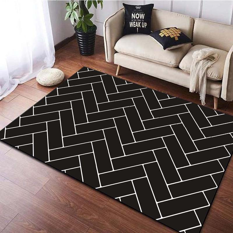3d Modern Geometry Pattern Carpet Living Room Home Decor - Temu