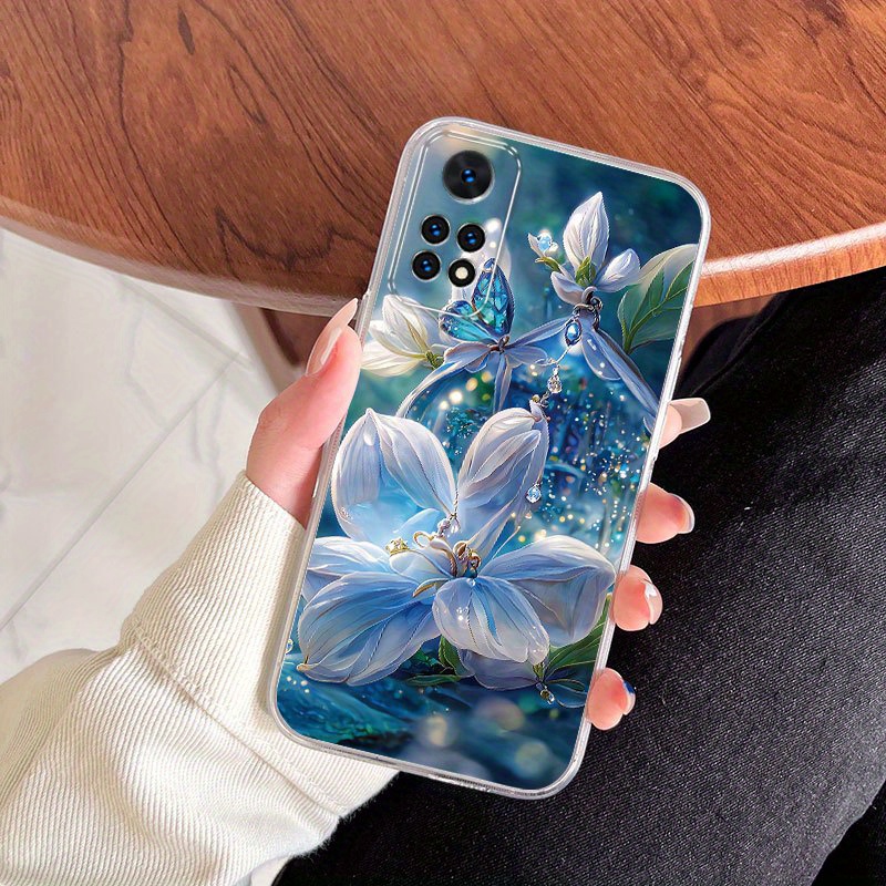 Premium Tpu Phone Case Crystal Flower Xiaomi Redmi - Temu Australia