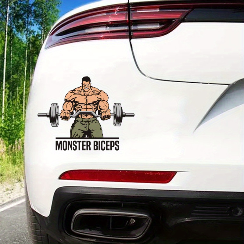 Muscular Strongman Car Stickers Laptop Bottle Truck Phone - Temu Denmark