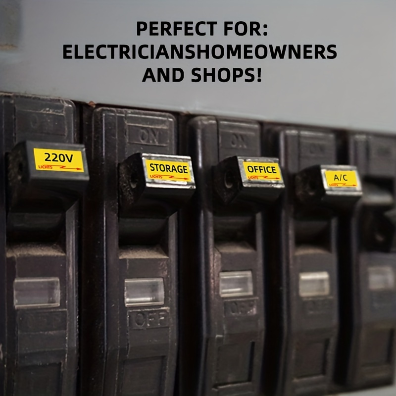 129pcs Set Circuit Breaker Box Labels Conspicuous Identification ...