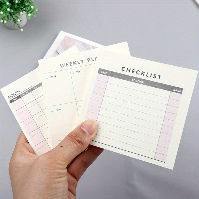 minimalistic planning memo pad new cute kawaii weekly - Temu United Kingdom