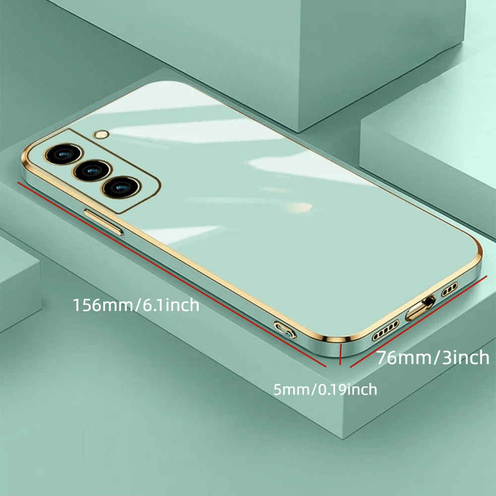 Luksus Plating Firkantet Telefon Etui Til Samsung S22 Ultra - Temu Denmark