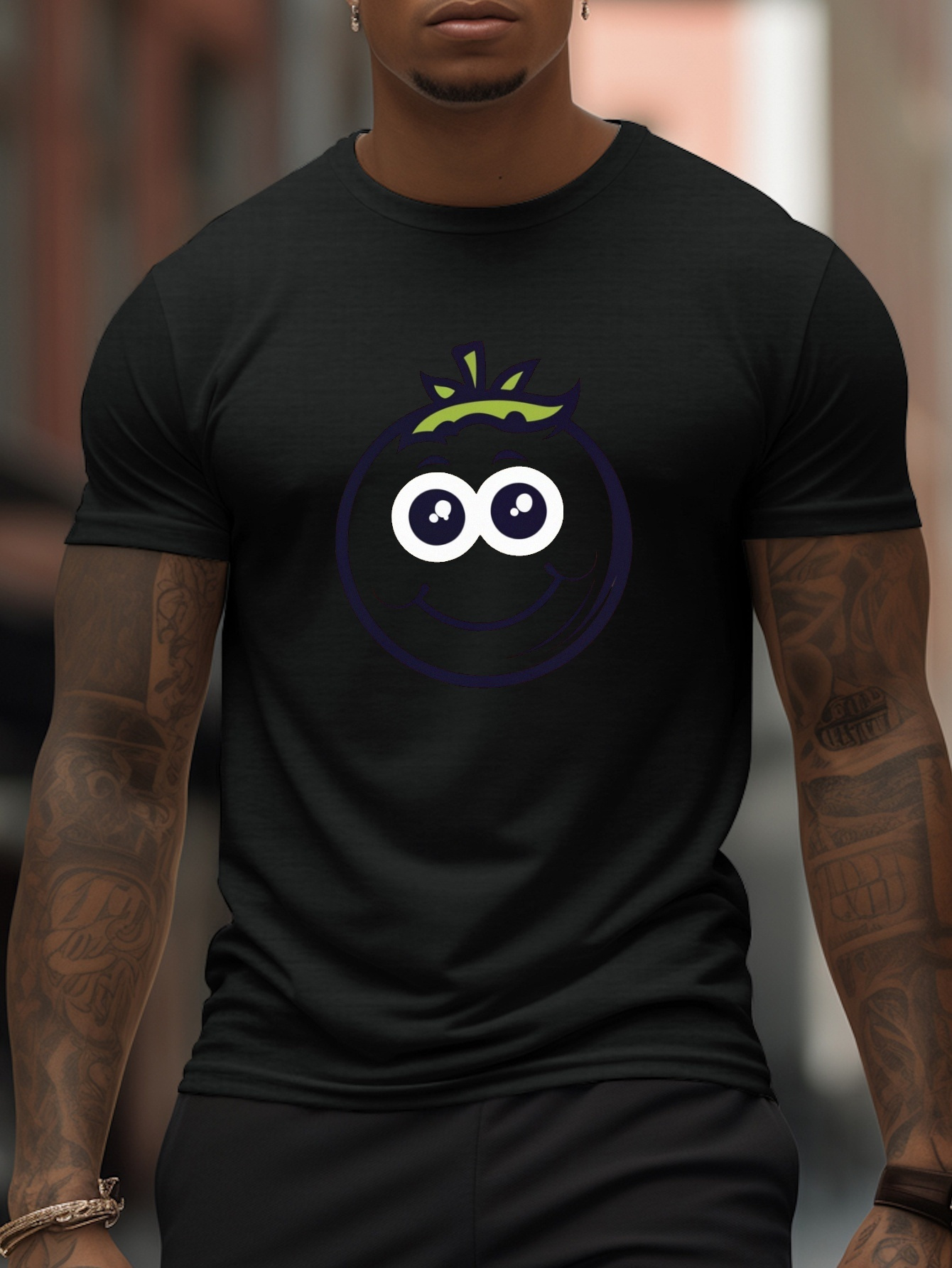 Cheerful Tomato Print Tees Men Casual Crew Neck T shirt - Temu Canada