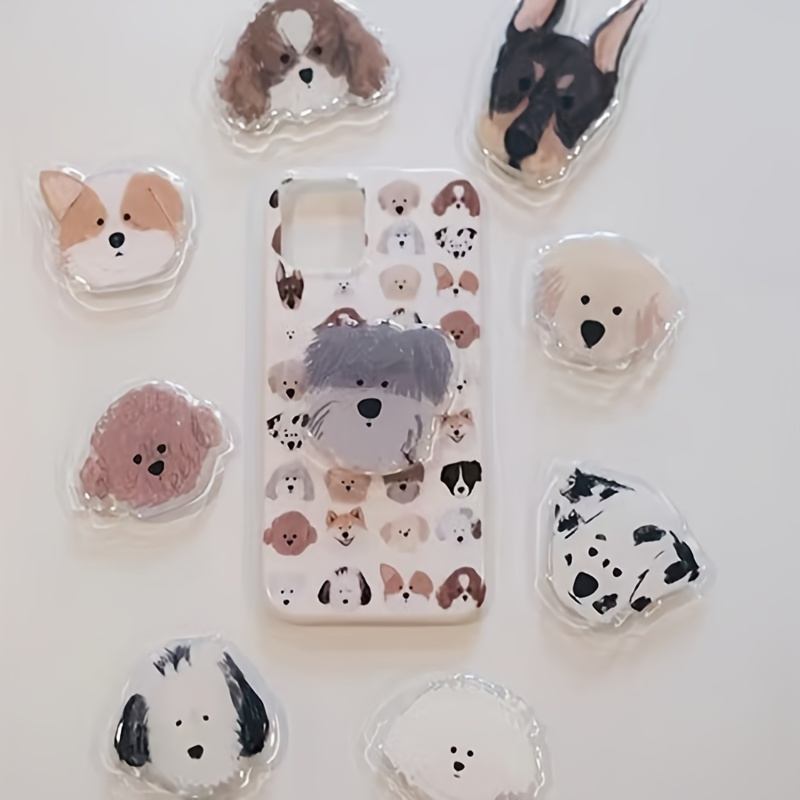 Cartoon Puppy Design Hand Grip Handle 360° Rotation Phone - Temu