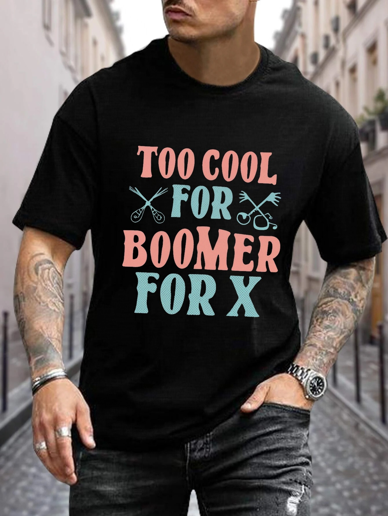 Estampado Letras Creativas Camiseta Activa Cuello Redondo - Temu Uruguay