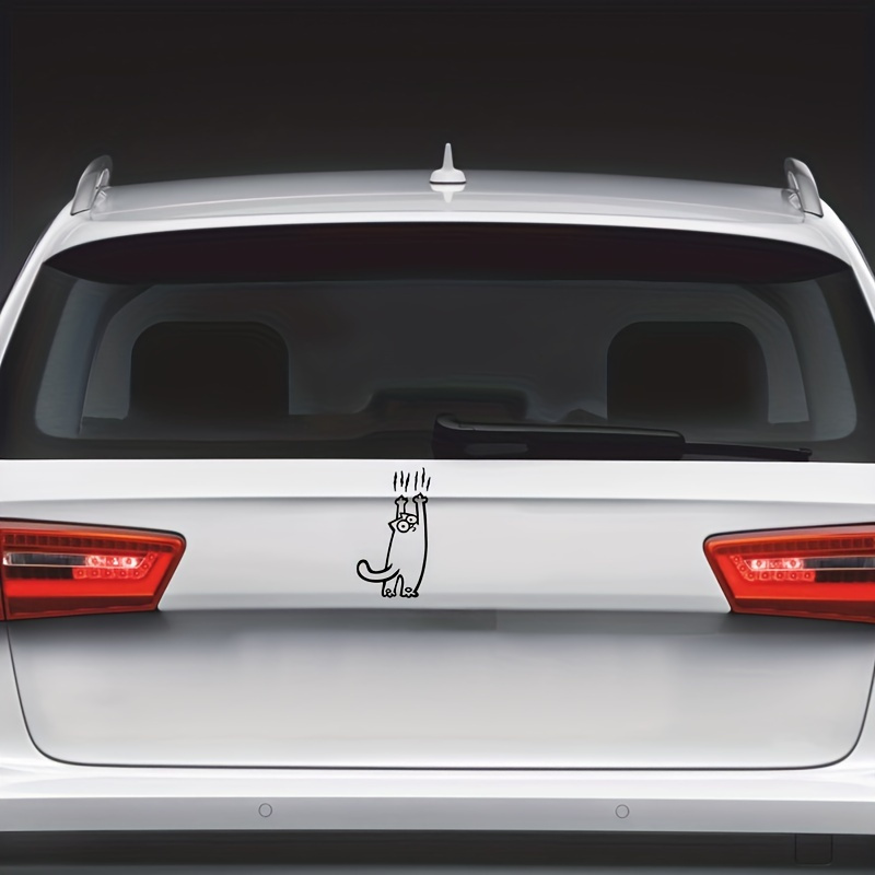 Cute Cat Window Sticker Car Truck Fun Decal Oil - Temu Australia