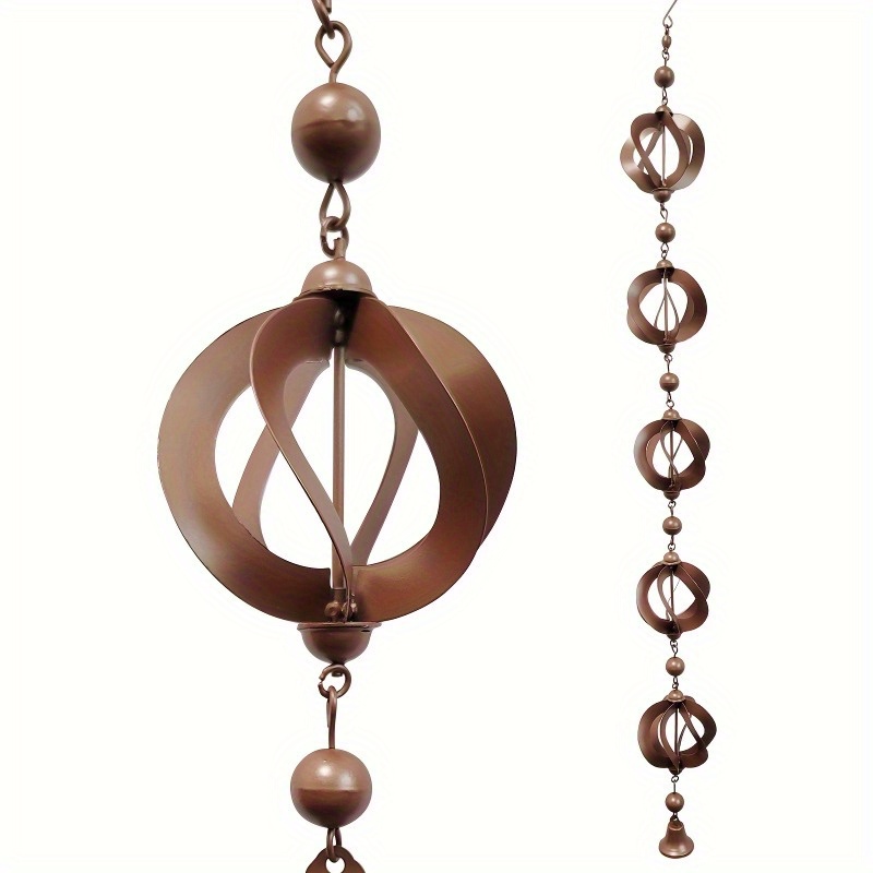 rotating rain chain hanging wind chime outdoor decoration - {region_name}