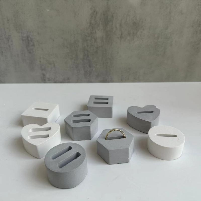 8 holes ring holder crystal mold round hexagonal Temu