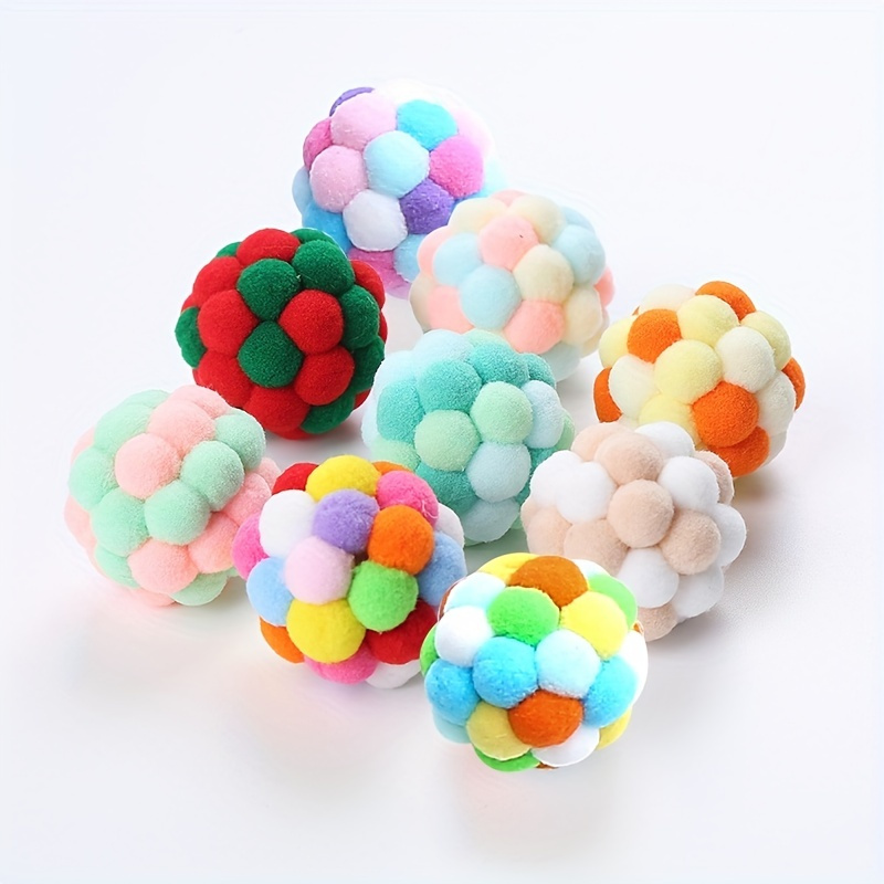 Interactive Fun: Colorful Bouncy Balls Cat Toys Keep Pet - Temu Canada