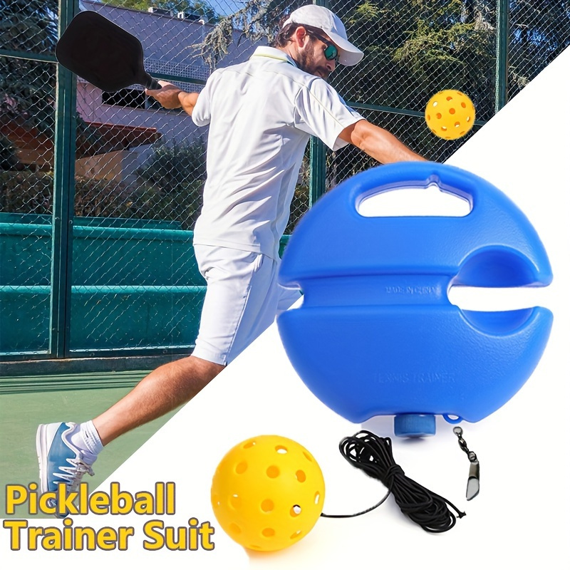 single person pickleball trainer with 40 hole for beginner pickleball ...