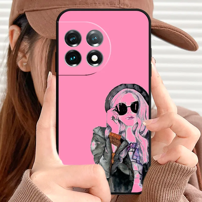 Cool Girl Tpu Protective Silicon Soft Shockproof Phone Case Temu Canada