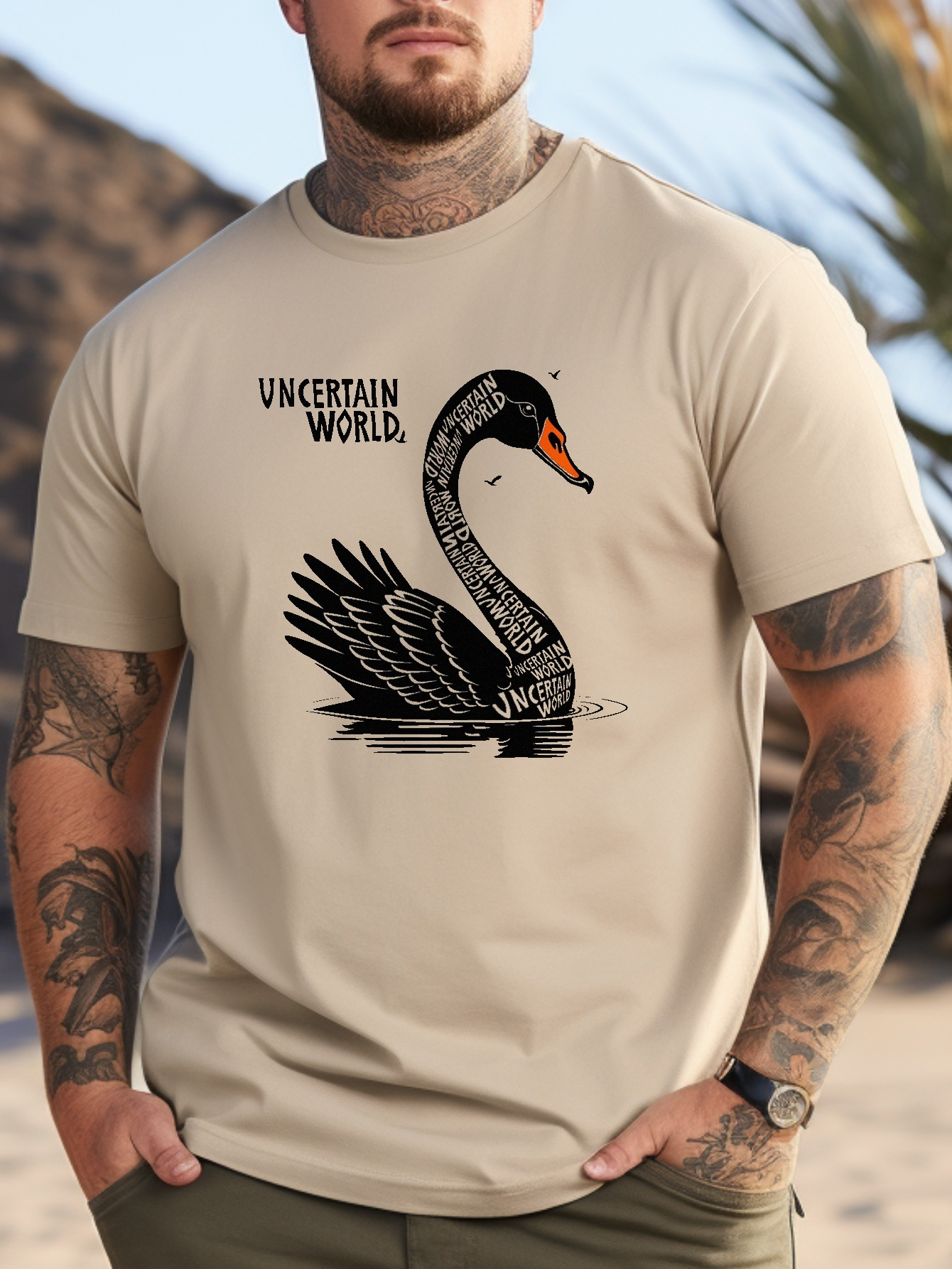 Plus Size Short Sleeve Tees Anime Black Swan Graphic Print T - Temu ...