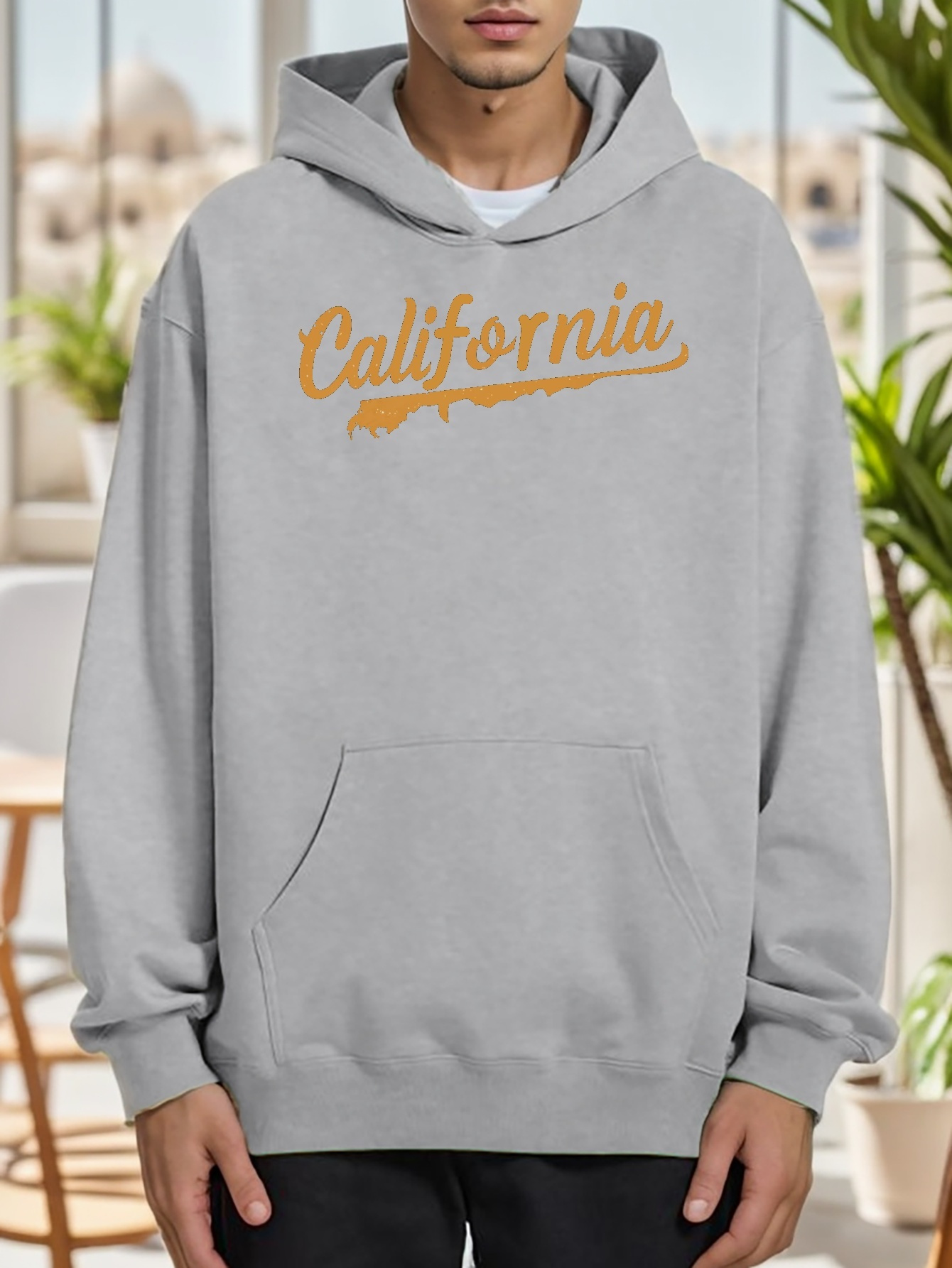 California Print Hoodie Cool Hoodies Men Men's Casual - Temu Ireland