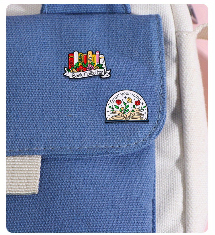 Cartoon Book Series Brooch Colorful Enamel Pin Paint Badge - Temu