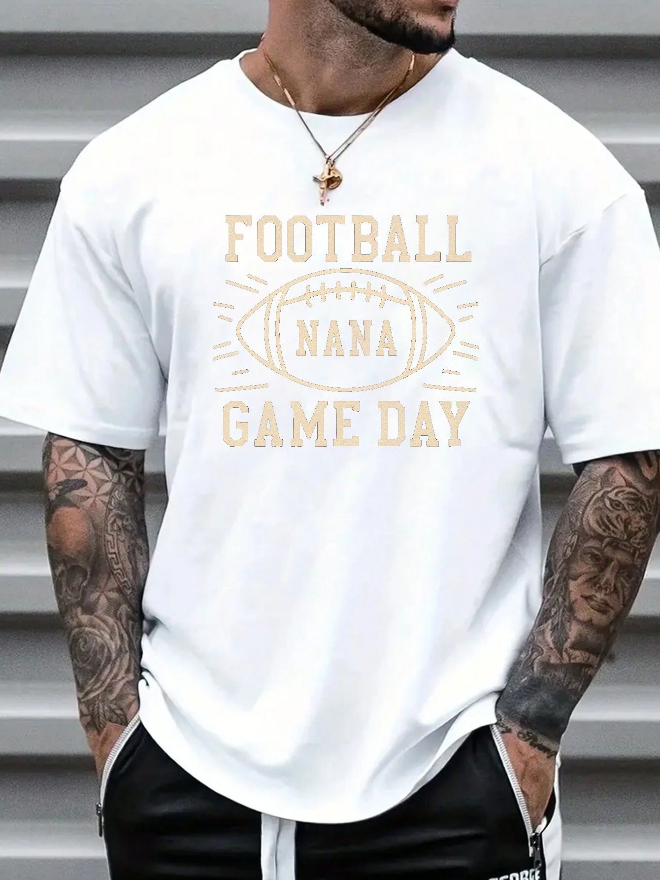 Plus Size Men's American Football Graphic Print T shirt - Temu New Zealand
