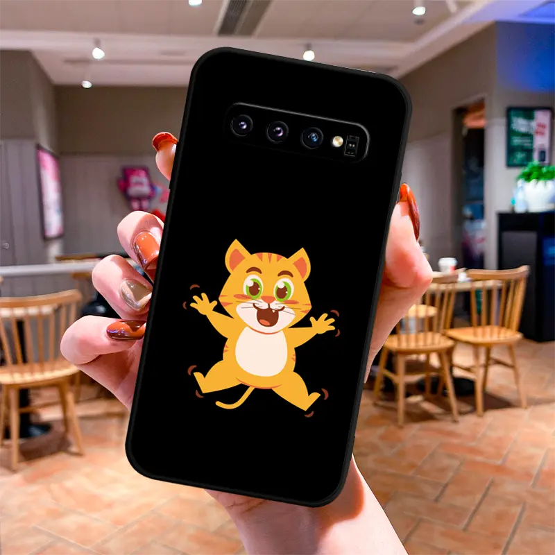 Cute Cat Tpu Anti Fall Soft Protective Phone Case Samsung Temu Canada