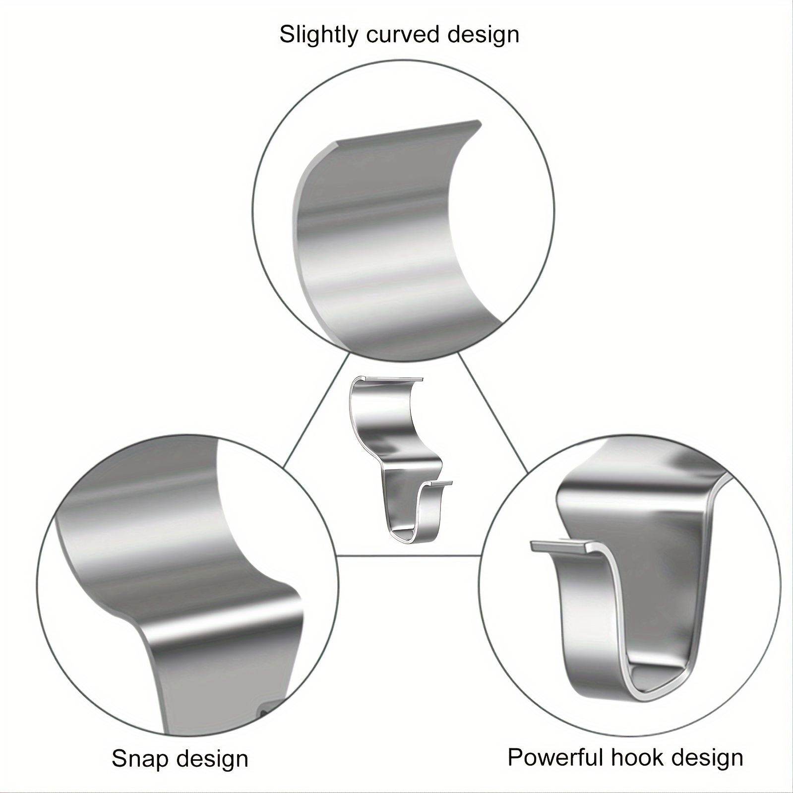 Hooks Heavy Duty Stainless Steel Low Profile Hanger - Temu United