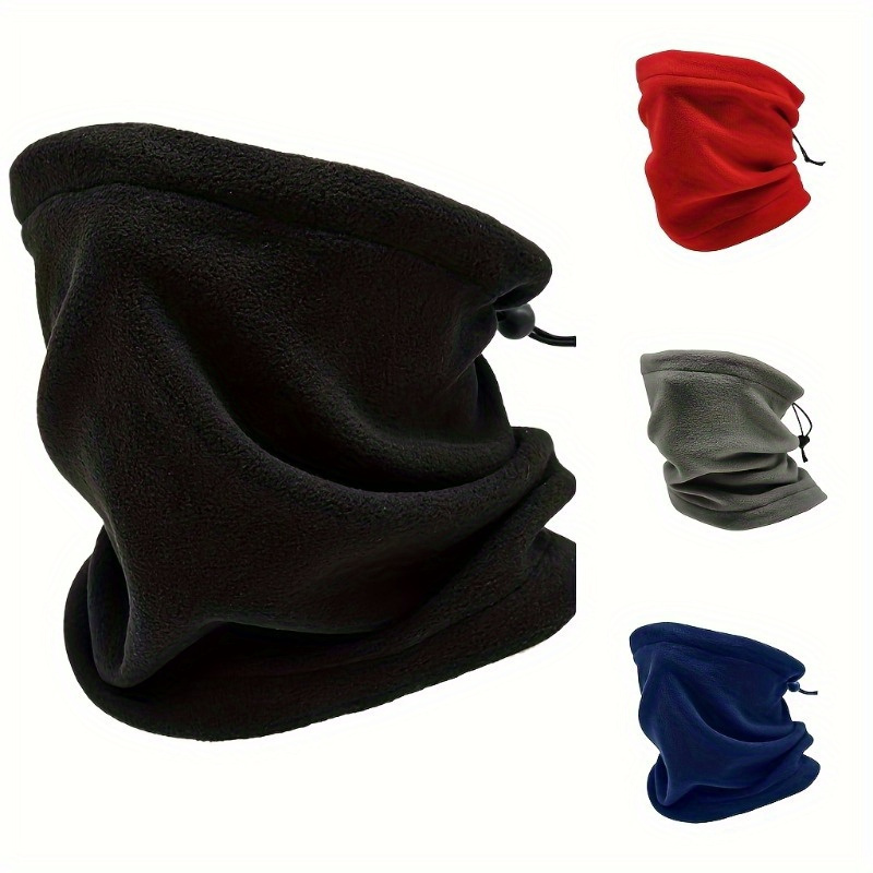Solid Color Cotton Neck Gaiter Stylish Warm Windproof Mask - Temu New ...