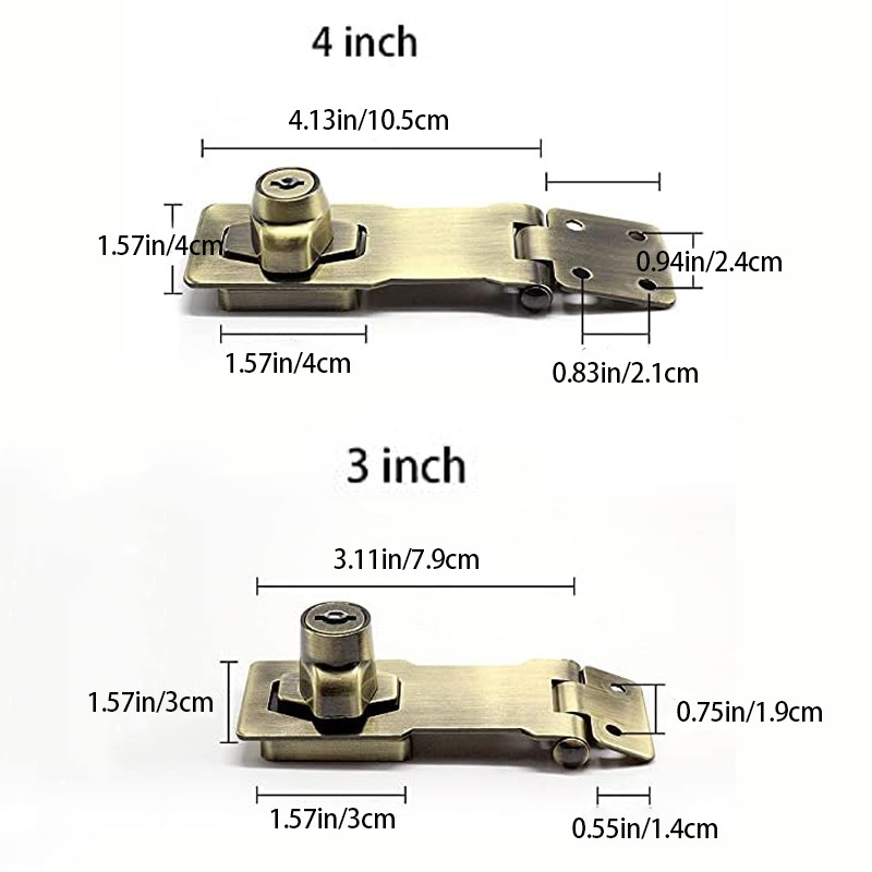 Buckle Lock Key Twist Knob Lock Suitable Small Doors - Temu