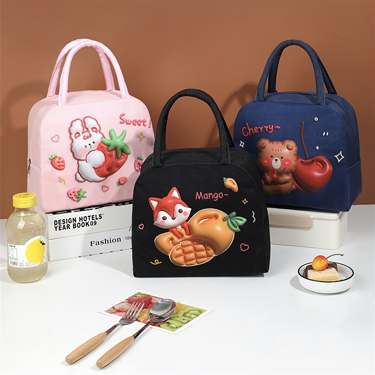 Lunch Bag Cartoon Pattern Insulation Food Storage Bag - Temu Australia