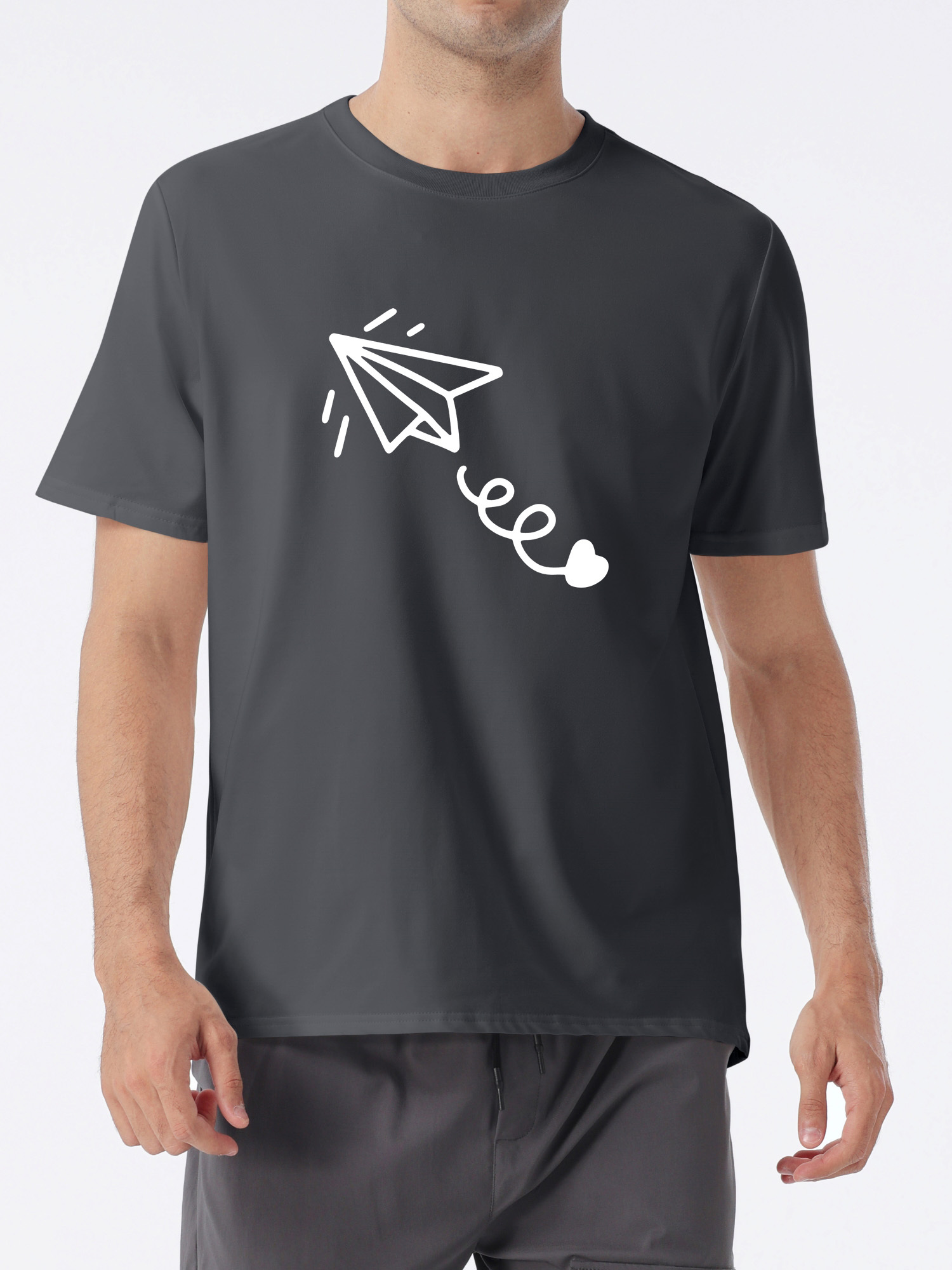 Men' Paper Plane Pattern Shirt Casual Breathable - Temu Ireland