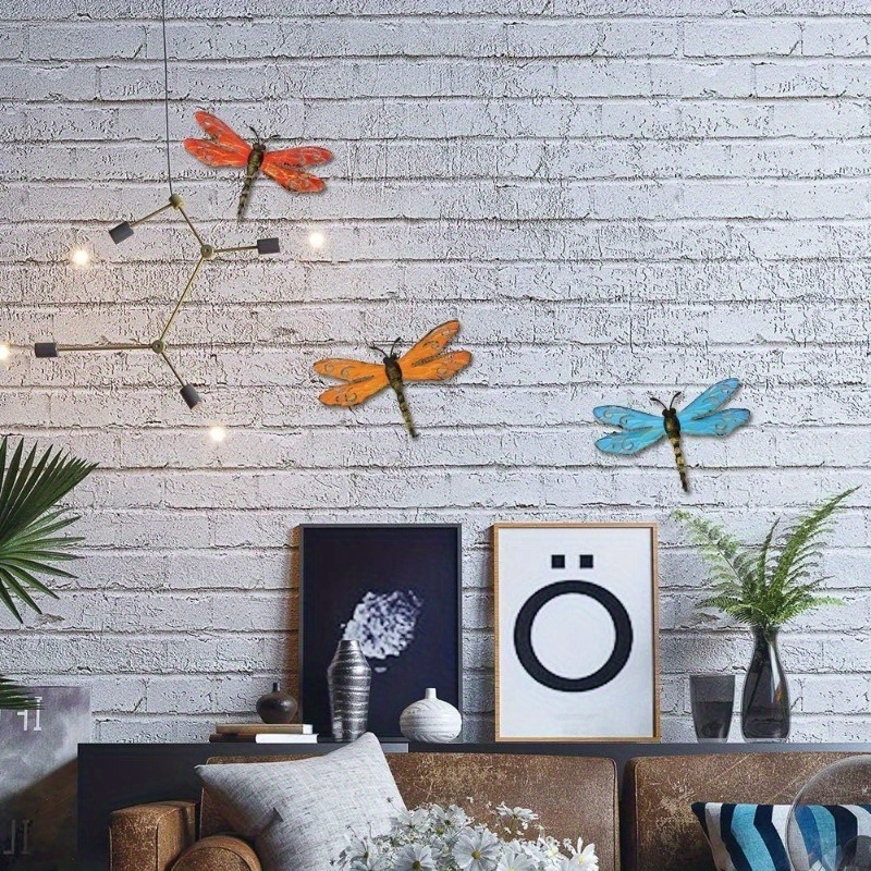 Metal Dragonfly Wall Decor Outdoor Garden Fence Art hanging - Temu Canada