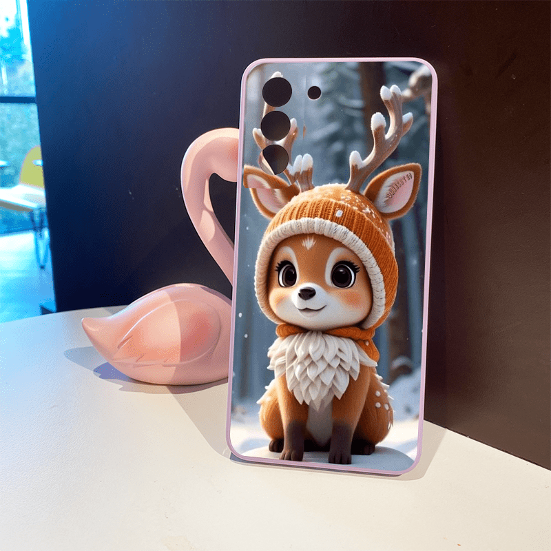 Cartoon Cute Fawn Protective Phone Case Soft Tpu Shockproof - Temu New ...