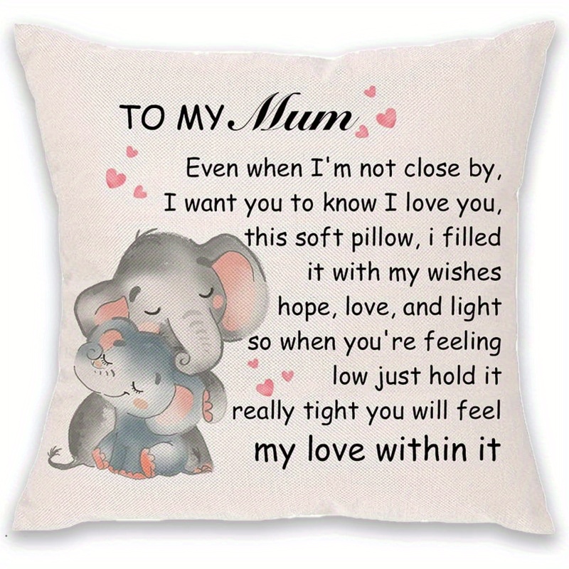 Mum Throw Pillow Cover Throw Pillow Cover Mom Throw Pillow - Temu ...