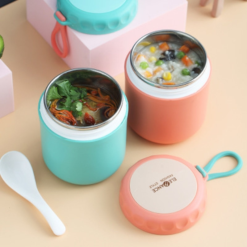 lunch box stainless steel food thermal jar lid portable - Temu
