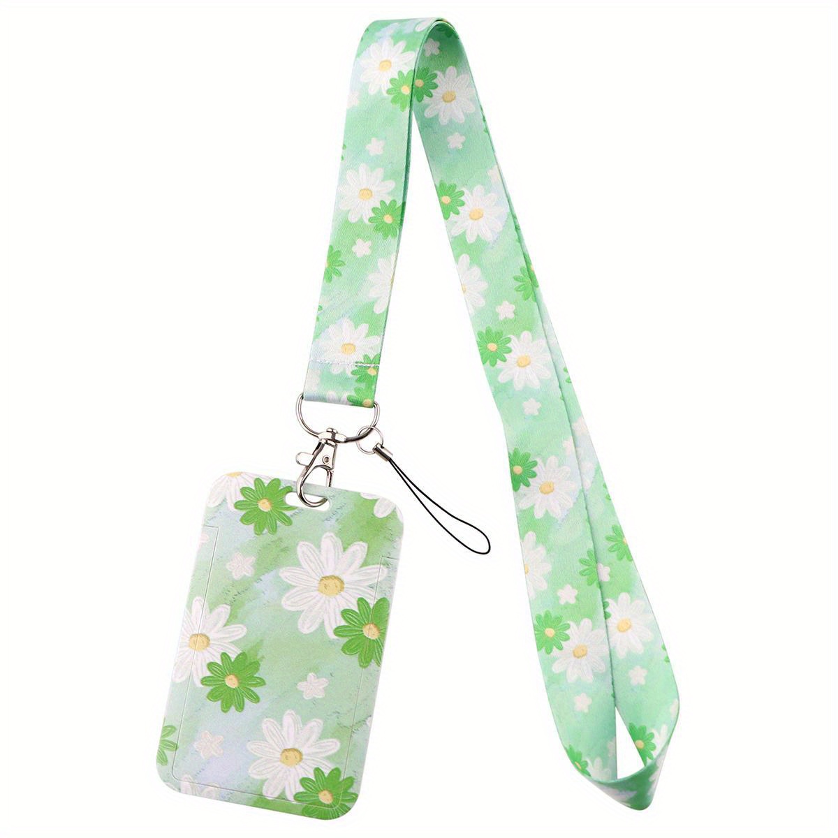 Cat Butterflies Neck Strap Cute Cartoon Id Phone Lanyards - Temu