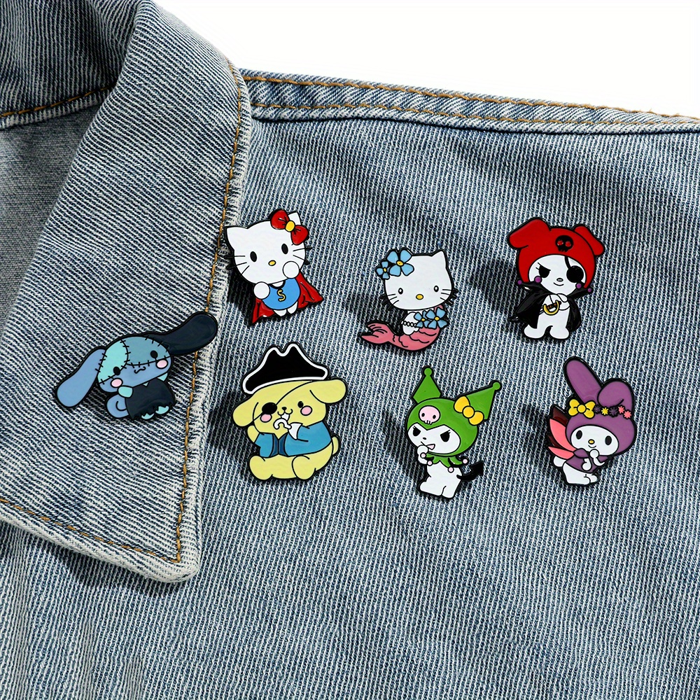 Cartoon Anime Brooches Men Cute Mermaid Pirate - Temu Australia