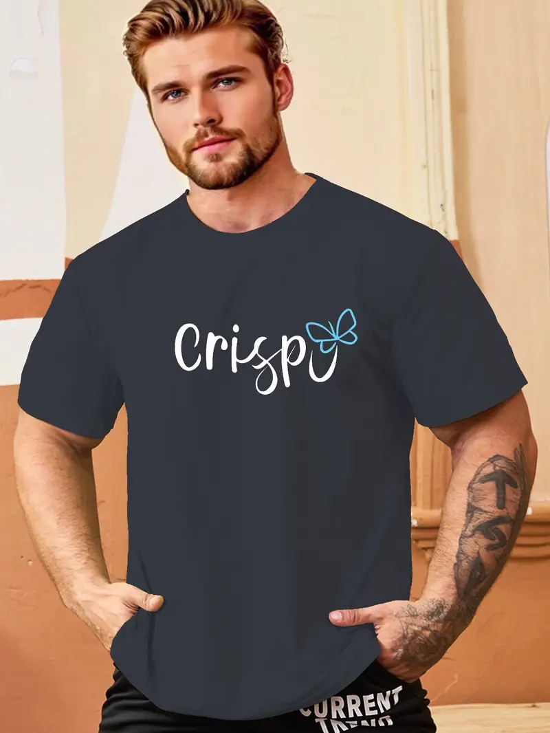 Plus Size Mens Stylish Loose Alphabets Pattern Shirt Casual Temu