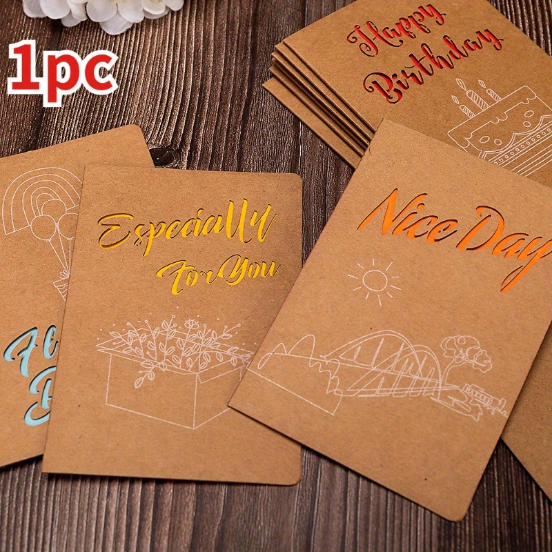 Retro Kraft Paper Hollow Creative Handmade Blessing - Temu Australia