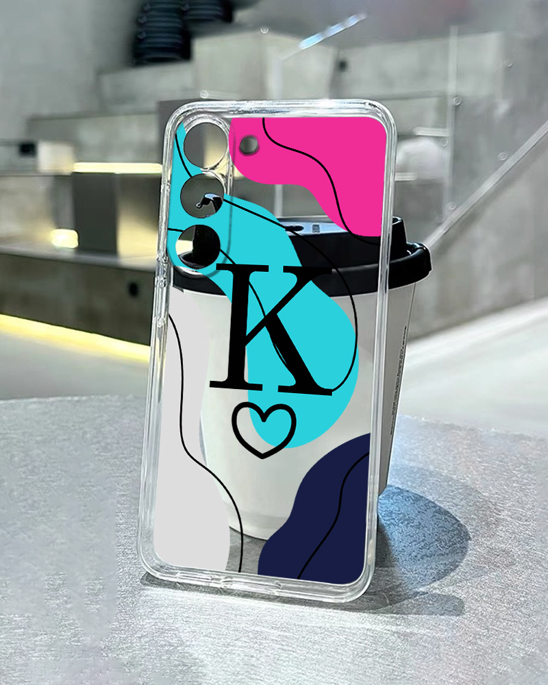 Luxury Shockproof Clear K Pattern Phone Case Samsung Galaxy - Temu Canada