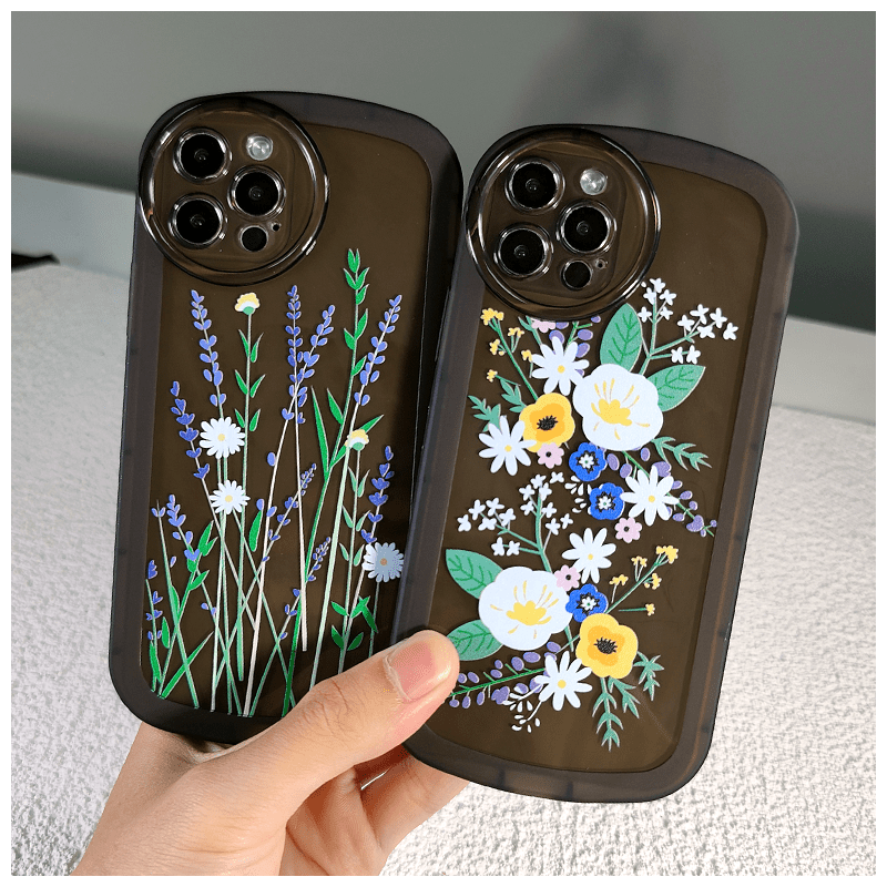 Flower Pattern Protective Phone Case For Samsung Galaxy - Temu Australia