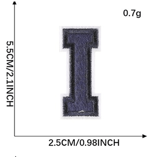 Navy Blue Letters Embroidery Patches Applique Diy Alphabet - Temu Australia
