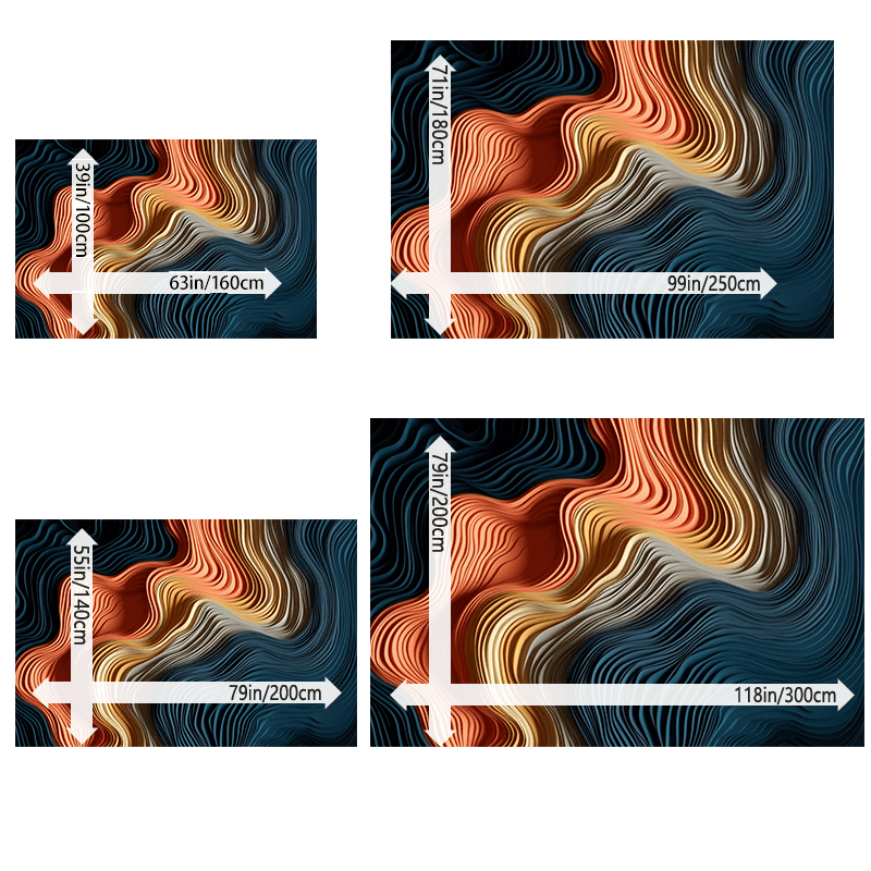 Modern Simple Abstract Curve Decorative Living Room Bedroom Soft Carpet ...