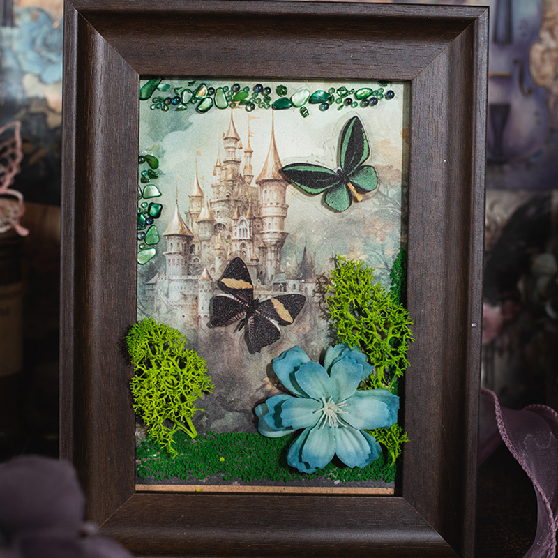 Vintage Scrapbooking Paper Alice's Illusion Suitable - Temu