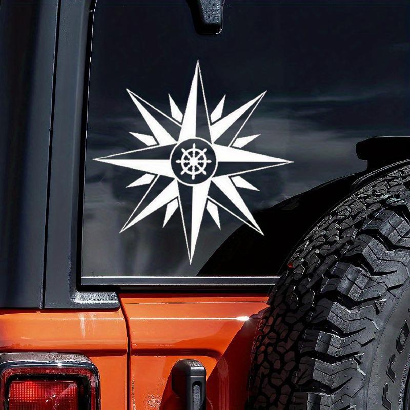 Explorer Ship Wheel Compass Car Sticker Laptop Bottle Truck - Temu ...