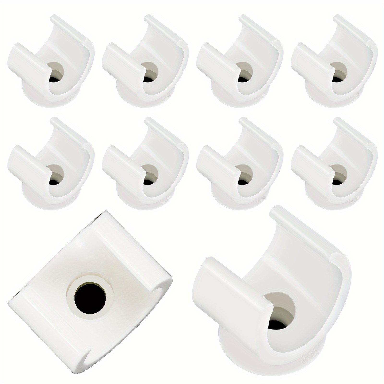 100pcs 3 4 Inch Pipe Clips Plastic Pipe Hangers Clamps U Type Pipe ...