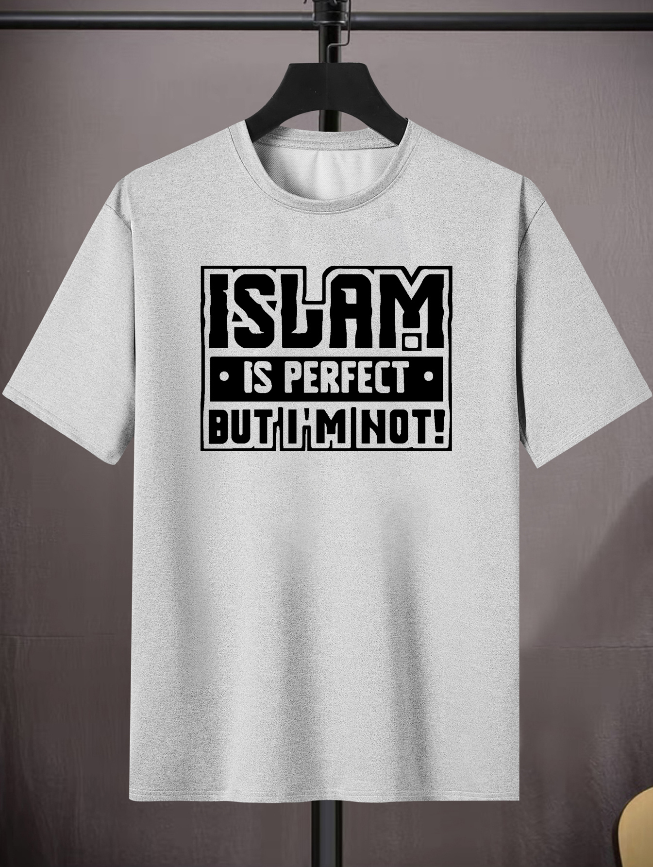 Plus Size Herre "ISLAM" T shirt Med Grafisk Tryk Sommer - Temu Denmark