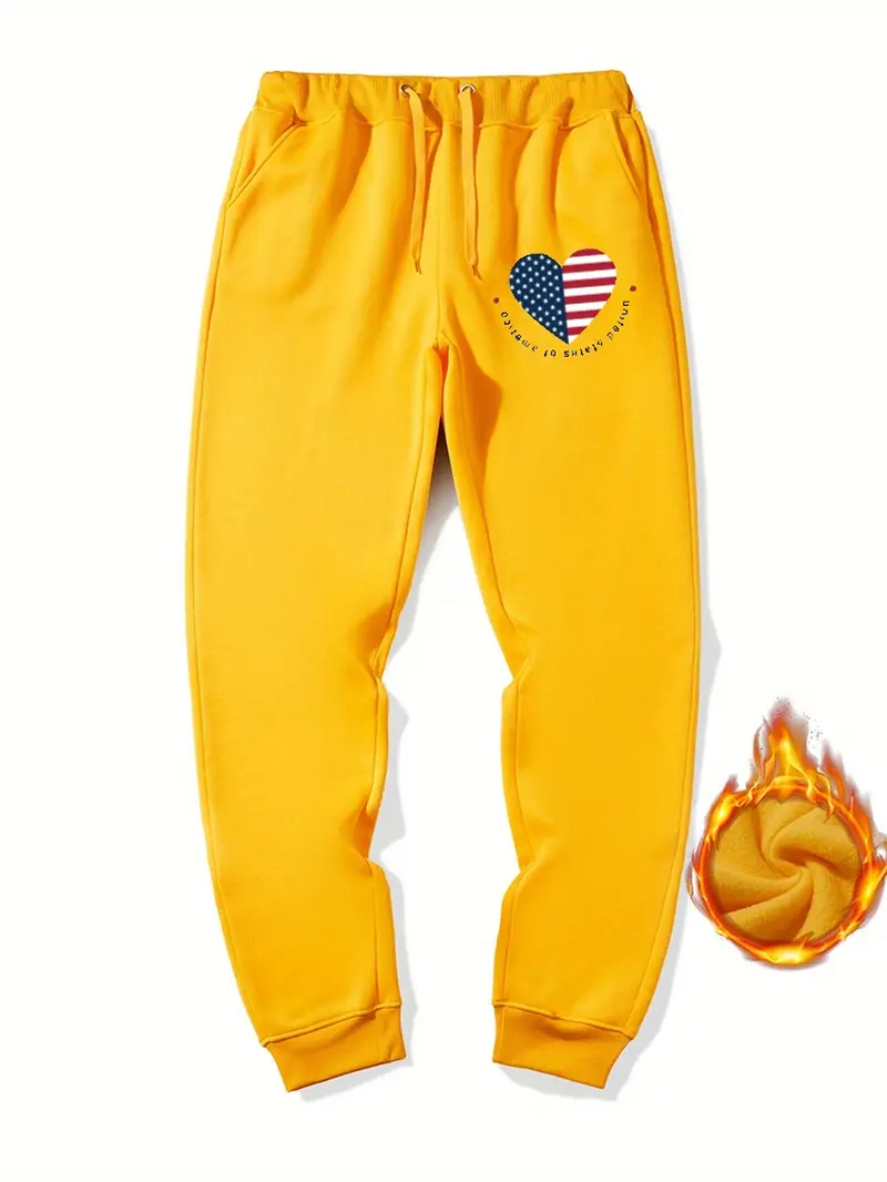 American Flag Print Mens Pants Drawstring Sweatpants Loose Temu Canada