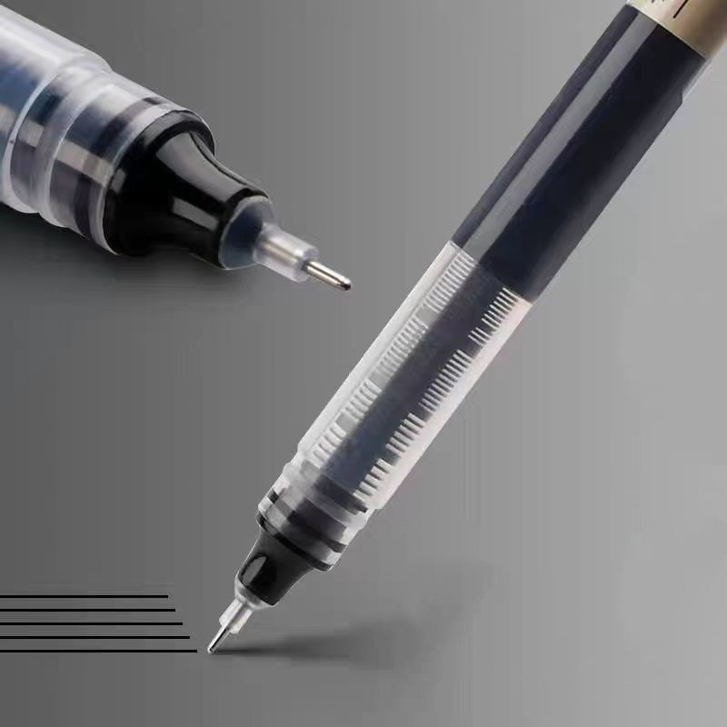 10pcs Straight Liquid 0.5mm Gel Pens High end Office Signature Gel Pen Black and Red Ink Pens Back to School School Pens Student Round Ballpoint