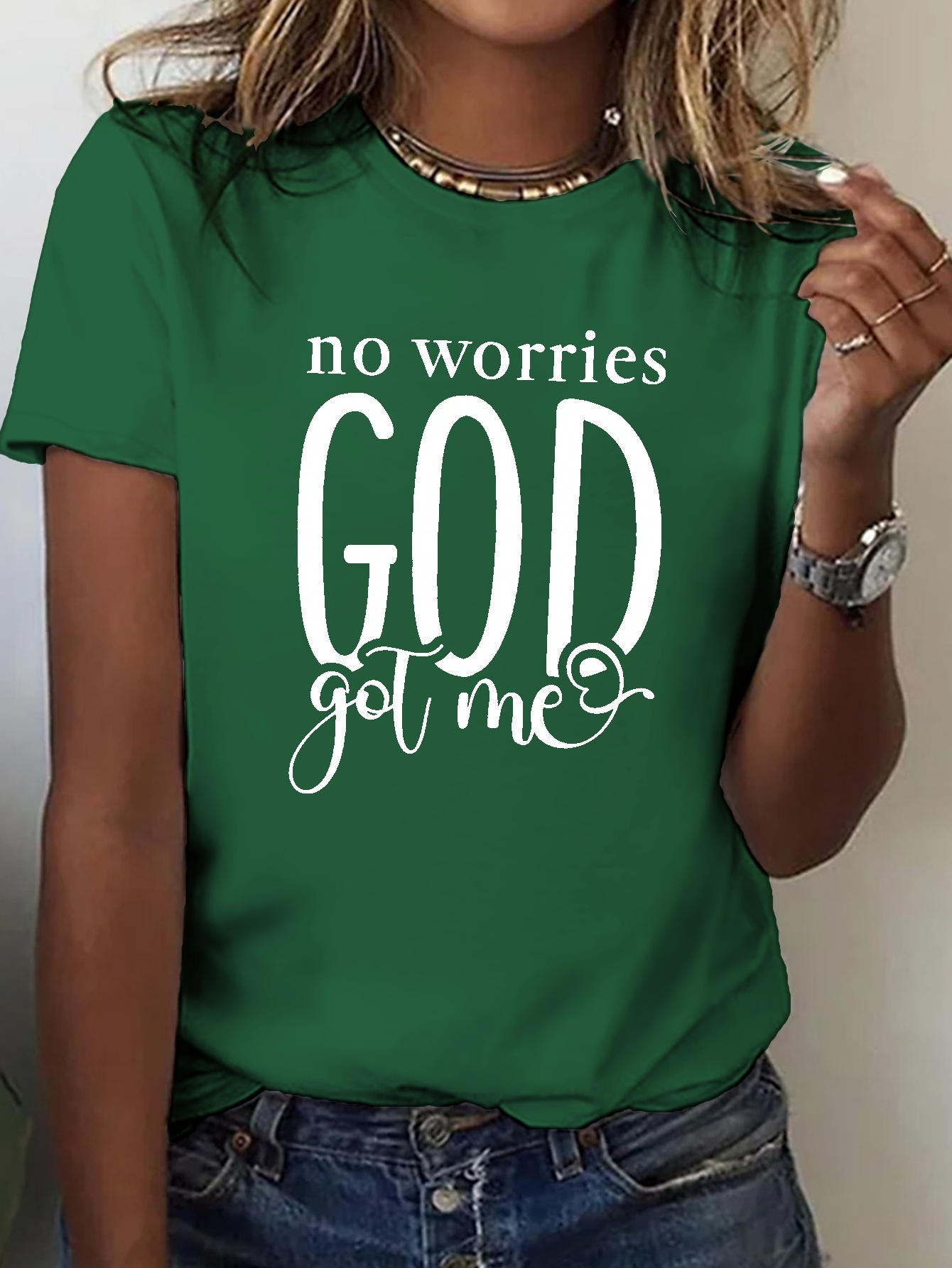 Letter Print T shirt Short Sleeve Crew Neck Casual Top - Temu New Zealand