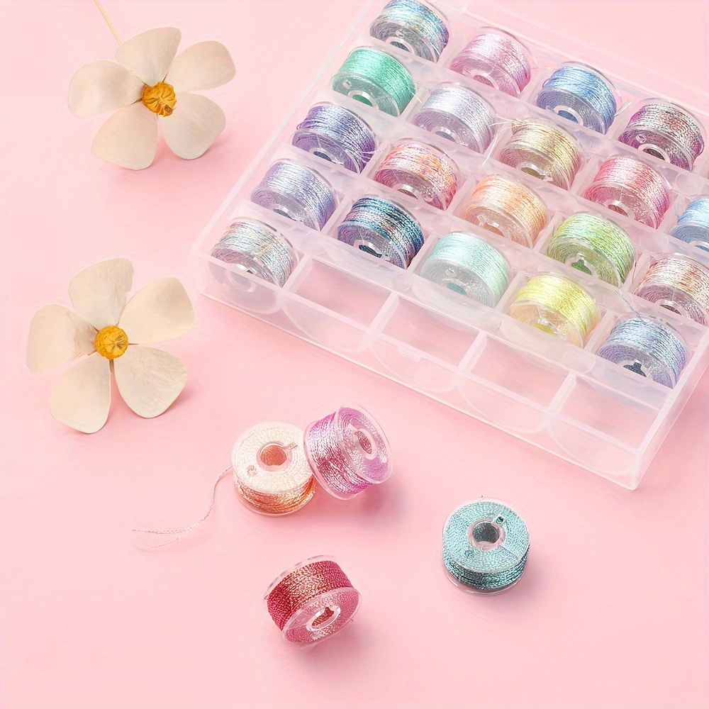 1500 Yard 3 Strands Rainbow Polyester Sewing Thread Suitable - Temu ...