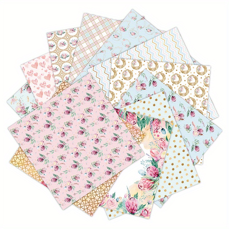 Floral Plant Geometric Pattern Photo Album Scrapbook Diy - Temu Australia