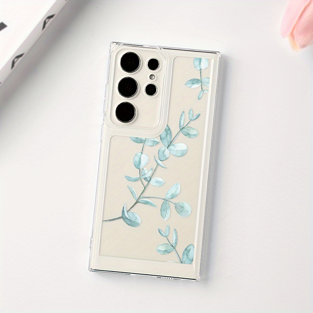 Green Plant Pattern Lens Full Coverage Transparent Anti drop - Temu ...