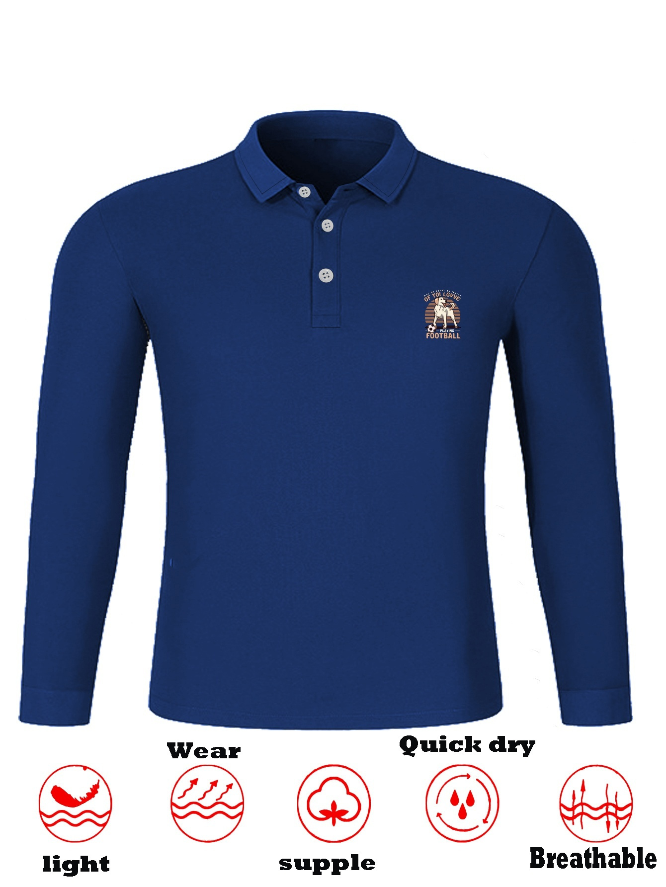 Plus Size Men's Anime Dog Graphic Print Golf Shirt Spring - Temu Canada