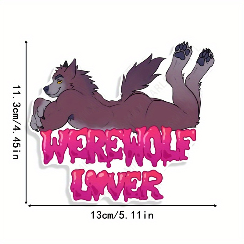 Werewolf Car Stickers Sunscreen Furry Cute Creative Funny - Temu