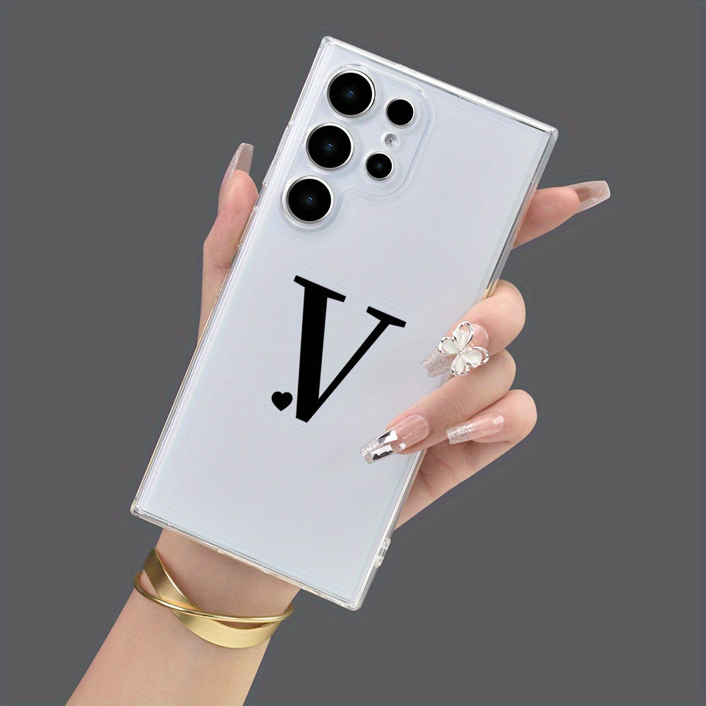 Letter V Pattern Protective Phone Case Samsung Galaxy - Temu Australia